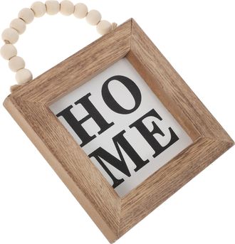 SOLUSTRE Rustikales Hängendes Holzschild Home Dekoratives Holzplättchen für Wohnraumwand Klarer Aufdruck Vintage Wanddeko für Zuhause Stilvolle Holzdeko zum Au