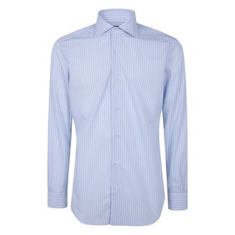 Barba Homme, Chemises, Bleu, Taille: 2XL Chemise Classique Popeline Bacchetta Spaziata
