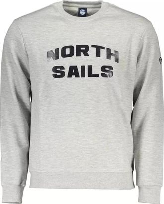 North Sails Eleganter grauer Rundhalsausschnitt Pullover - - Sweatshirts & Hoodies - Herren - Grau - M