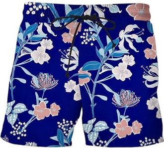 Generic Short de bain hawa&iuml;en &agrave; s&eacute;chage rapide pour homme - Short de bain avec poches - Short de bain pour homme, bleu, XXL