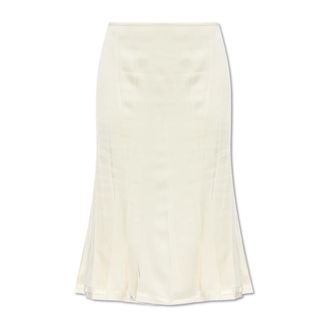 Jil Sander Femme, Jupes, Jaune, Taille: 36 FR Jupe avec surpiq&ucirc;res