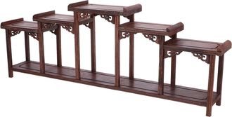 Artibetter Toyvian Rustikales Holz Display Regal aus Robustem Hartholz f&uuml;r Vielseitige Dekoration und Sammlerst&uuml;cke als Ausstellungsst&auml;nder f&uuml;r Figuren Schmuck u