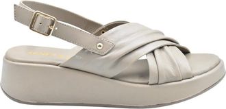 Janet & Janet Femme, Chaussures, Gris, Taille: 38 EU Sandales plates