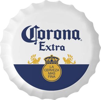 DJNGN Kompatibel mit Corona Vintage Metallblech Extra Schilder Flaschenverschluss Wandschild Poster Cafe Bar Pub Club Wand Home Decor 13,8 Zoll