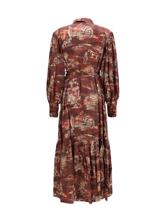 Alemais Ezra Midi Shirt Dress - Brown