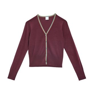 Paul Smith Cardigan Merinos Extrafine - - Knitwear - Damen - Rot - M