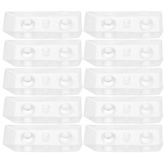 SOLUSTRE 10 St&uuml;ck Transparente rutschfeste Silikon Stuhlbein&uuml;berz&uuml;ge Rechteckige M&ouml;belgleiter aus Weichem Silikongummi Bodenschonend und Verschlei&szlig;fest Univers