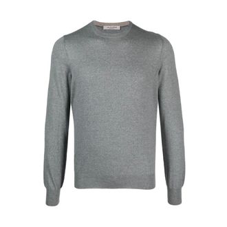 La Fileria Homme, Pulls, Gris, Taille: 3XL Pull en Laine Gris Col Rond