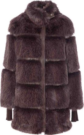 Patrizia Pepe Pull Col Roulé - Marron