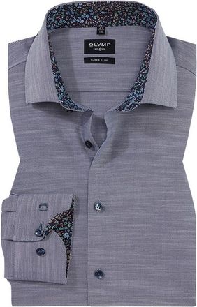 Olymp Herren Hemd blau Slim Fit