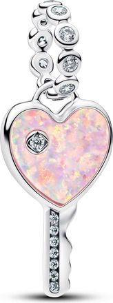 Pandora Moments Schillernder Roter Schl&uuml;ssel Charm-Anh&auml;nger aus Sterling Silber mit Zirkonia, Kompatibel Me und Moments, 794427C01