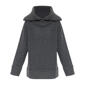 Victoria Beckham Pullover mit breitem Kragen - - Knitwear - Damen - Grau - XS