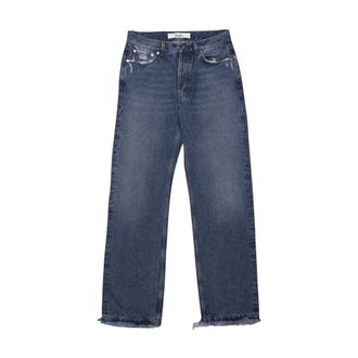 Séfr Homme, Jeans, Bleu, Taille: W32 Jean Bleu Coupe Effilochée
