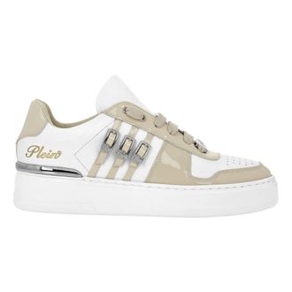 Philipp Plein Low Top Sneakers Belts Skull - - Shoes - Damen - Beige - 35 EU