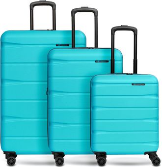 Franky Koffer-Set 3-teilig f&uuml;r Damen und Herren | Reise-Trolleys 51 x 30 x 76 cm aus hochwertigem, sto&szlig;festem ABS Material | Erweiterbar & Teleskopgriff| Mun