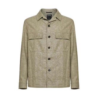 Ermenegildo Zegna Homme, Chemises, Vert, Taille: L Overshirt