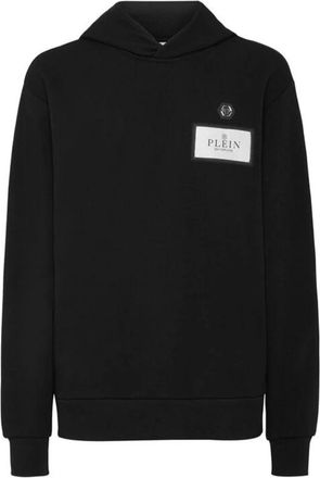 Philipp Plein Homme, Sweatshirts et sweats &agrave; capuche, Noir, Taille: L Sweat &agrave; capuche SweaT-shirt LS