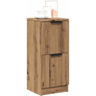 vidaXL Vidaxl - Buffet 2 pcs ch&ecirc;ne artisanal 30x30x70 cm - Bois ding&eacute;nierie - Armoire de rangement multifonctionnelle - Fixation murale incluse