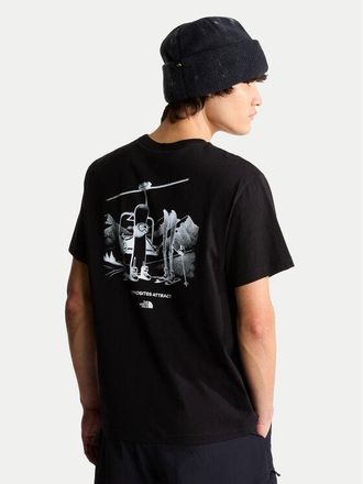 The North Face T-Shirt Opposites Attract NF0A8JAN Schwarz Regular Fit