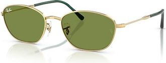 Ray-Ban Rb3749 Sonnenbrillen Arista Gold Fassung Grün Glas 58-18