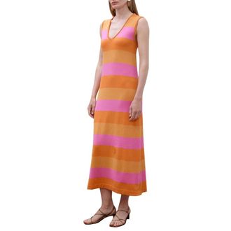 Lola Casademunt Femme, Robes, Multicolore, Taille: 44 FR Bicolor Striped Lurex Knit Dress Ms2616041