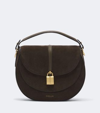 DeMellier Henkeltasche Siena Saddle Small aus Veloursleder