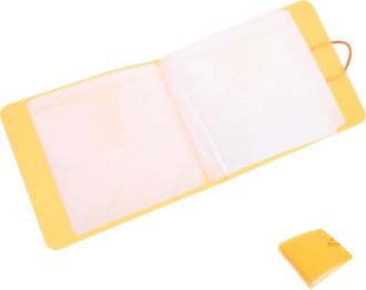 Valiclud CD Aufbewahrungsbox Orange Fächer CD Organizer Leichtes PP Material Staub Kratzschutz Tasche für Platzsparende DVD und Disc Aufbewahrung Zuhause und U