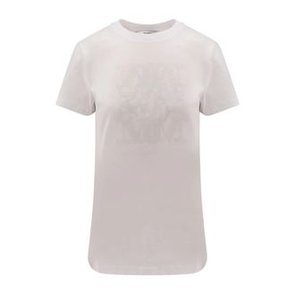 Max Mara Giovane Baumwoll-T-Shirt - - Tops - Damen - Wei&szlig; - M