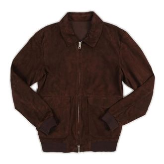 DFour Polyester Bomber Parka Jacke - - Jackets - Herren - Braun - S