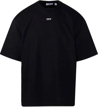 Off-white T-shirt blanc cass&eacute; Scribble Diags