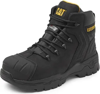 CAT Cat Footwear Herren Everett S3 WR CI H Sicherheitsstiefel, Black, 42 EU