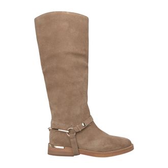 Alma En Pena Flacher Stiefel mit metallischen Details - - Shoes - Damen - Beige - 38 EU