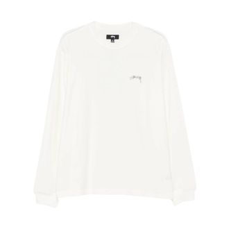 St&uuml;ssy Lazy Langarm-T-Shirt - - Tops - Herren - Wei&szlig; - XL