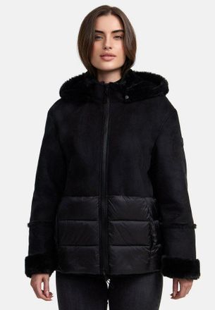 Manisa Kurzjacke mit Teddyfell-Kapuze
