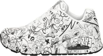 Skechers Femme, Chaussures, Blanc, Taille: 37 EU Uno Process Sketch