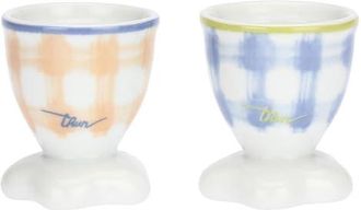 Thun Set 2 Eierbecher, Porzellan, Kollektion Frühlingsgarten, Ø 5 cm, Höhe 5 cm
