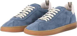 Officine Creative Low-Top Sneaker - Sneaker Halo aus Veloursleder - Gr. 44 (EU) - in Blau - f&uuml;r Damen