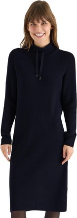 Cecil Cosy Rippstruktur Kleid urban Dark Blue XXL
