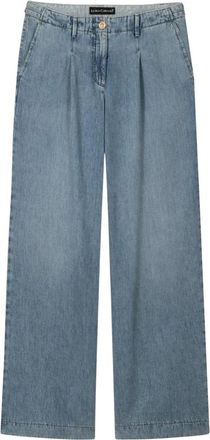 Luisa Cerano Jeans mit Bundfalten und verstellbarem G&uuml;rtel - - Jeans - Damen - Blau - XS