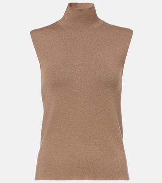 Loro Piana Pull sans manches Luciole en cachemire mélangé