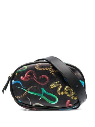 Seletti G&uuml;rteltasche mit Print - Schwarz