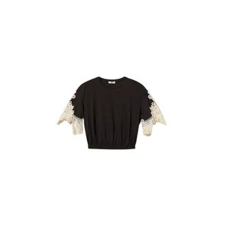Twinset Damen, Blusen & Hemden, Schwarzk, MGr&ouml;&szlig;e