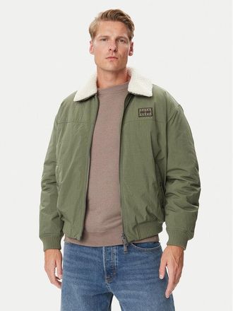 Tommy Jeans &Uuml;bergangsjacke Flag Aviator DM0DM23499 Gr&uuml;n Regular Fit