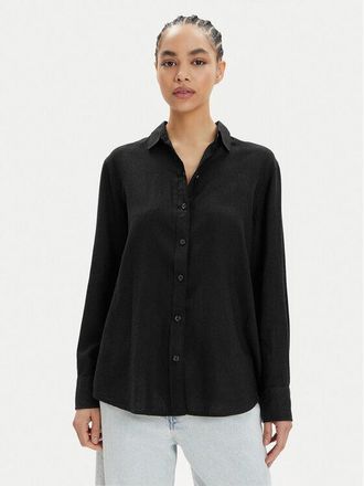 Vero Moda Hemd Linn 10305085 Schwarz Relaxed Fit