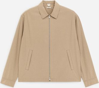 Arket Harrington-Jacke Aus Popeline -Beige