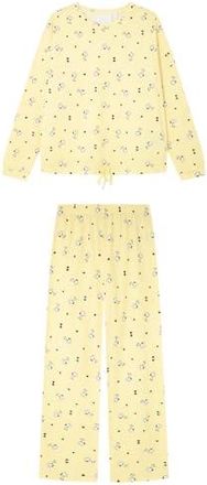 Women'secret Long Pyjama Multilicense Happy Snoopy, Citronier, XXL Femme