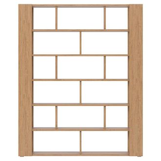 Miliboo Bibliothèque multi casiers design finition bois clair chêne L168 cm MUSSO