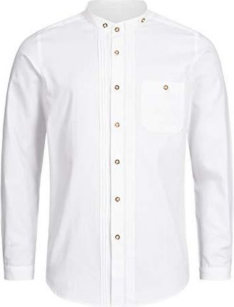 Stockerpoint Chemise Traditionnelle (mod&egrave;le: OC-Fredi), Blanc avec col Montant, Coupe Droite (XXL)