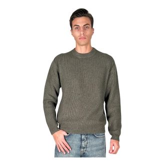 Daniele Fiesoli Homme, Pulls, Vert, Taille: L Pull ras du cou en cachemire
