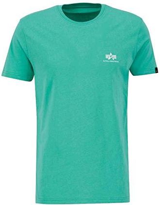 Alpha Industries Alpha Industries Alpha Indutries Basic T Small Logo T-Shirt pour Homme, Atomic Green, 3XL